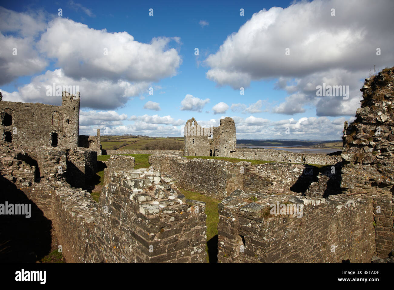 Llansteffan Castle, Llansteffan, Wales, UK Stock Photo - Alamy