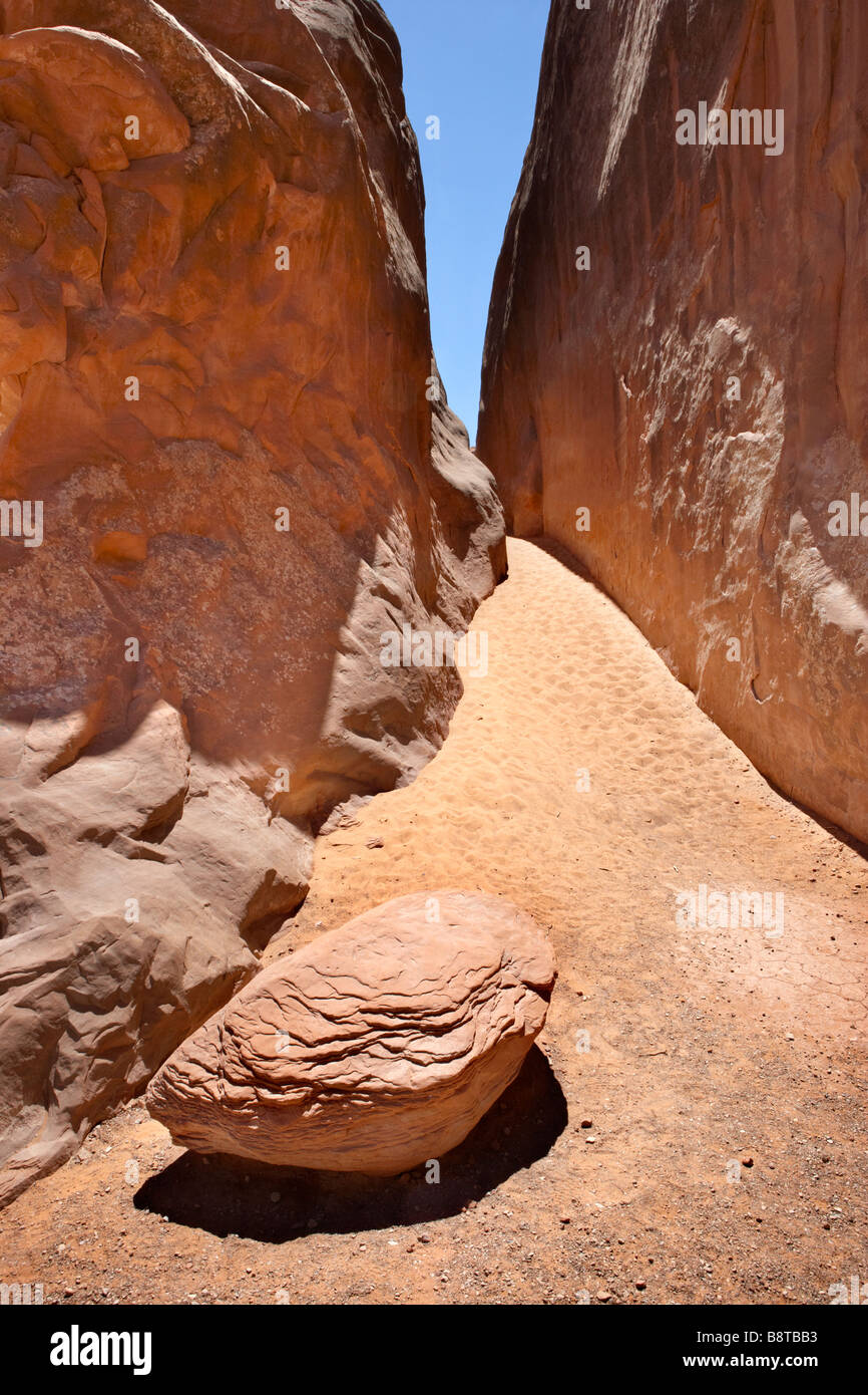 Entrada Sandstone in Arches National Park Utah USA Stock Photo - Alamy