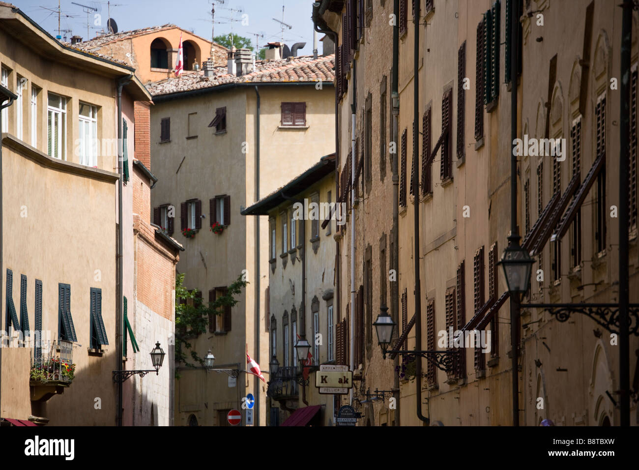 Streets of the old hill town, Volterra, Tuscany, Italy Stock Photo - Alamy