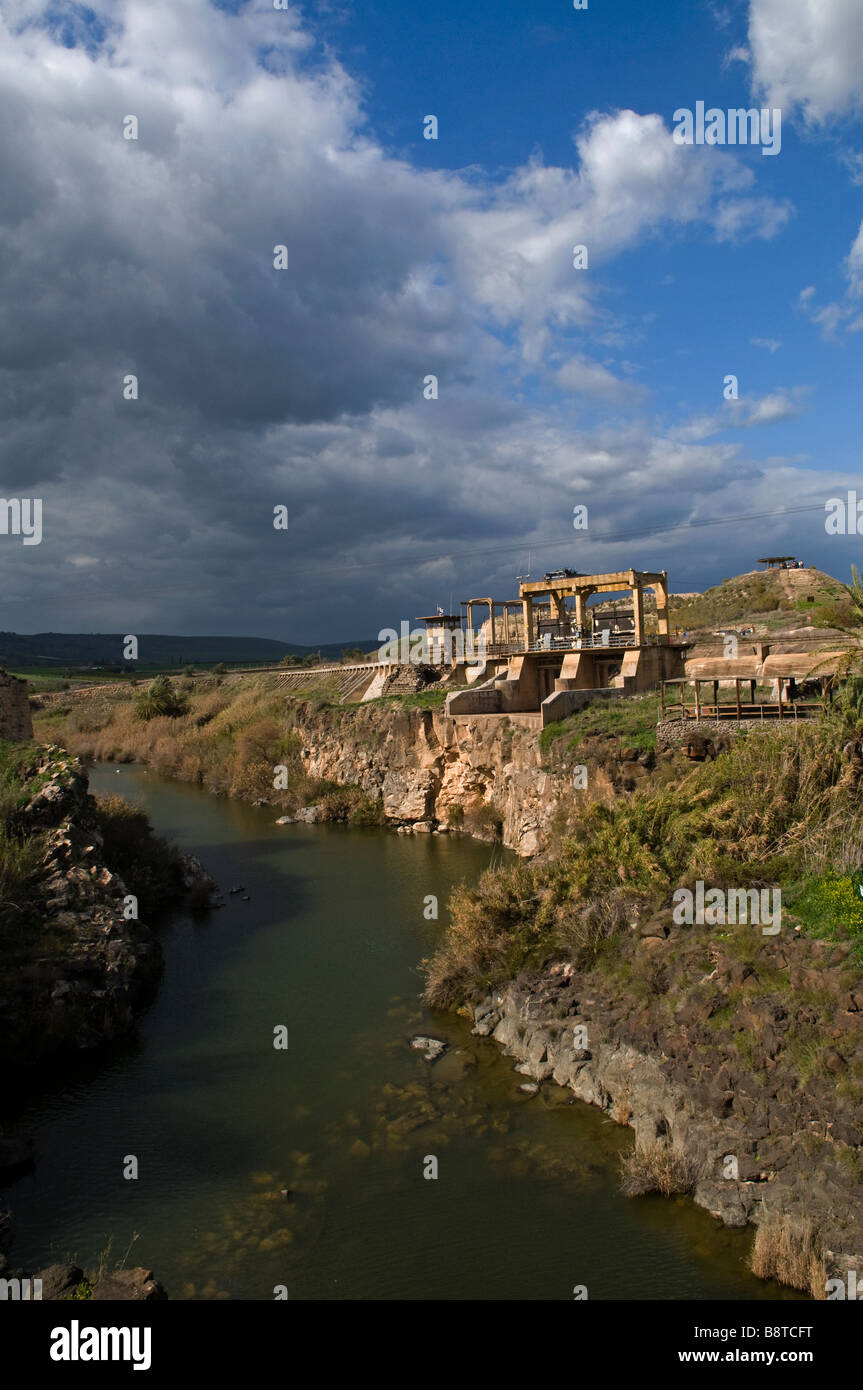The old Rutenberg hydroelectric power-plant dating to 1932 at Naharayim ...