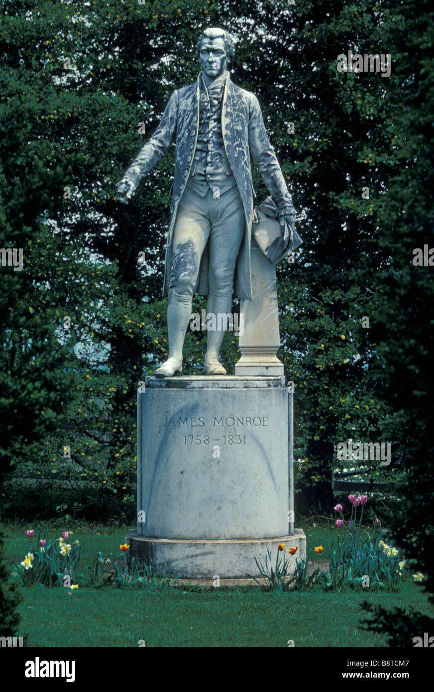 Statue of James Monroe in Ash Lawn Stock Photo - Alamy