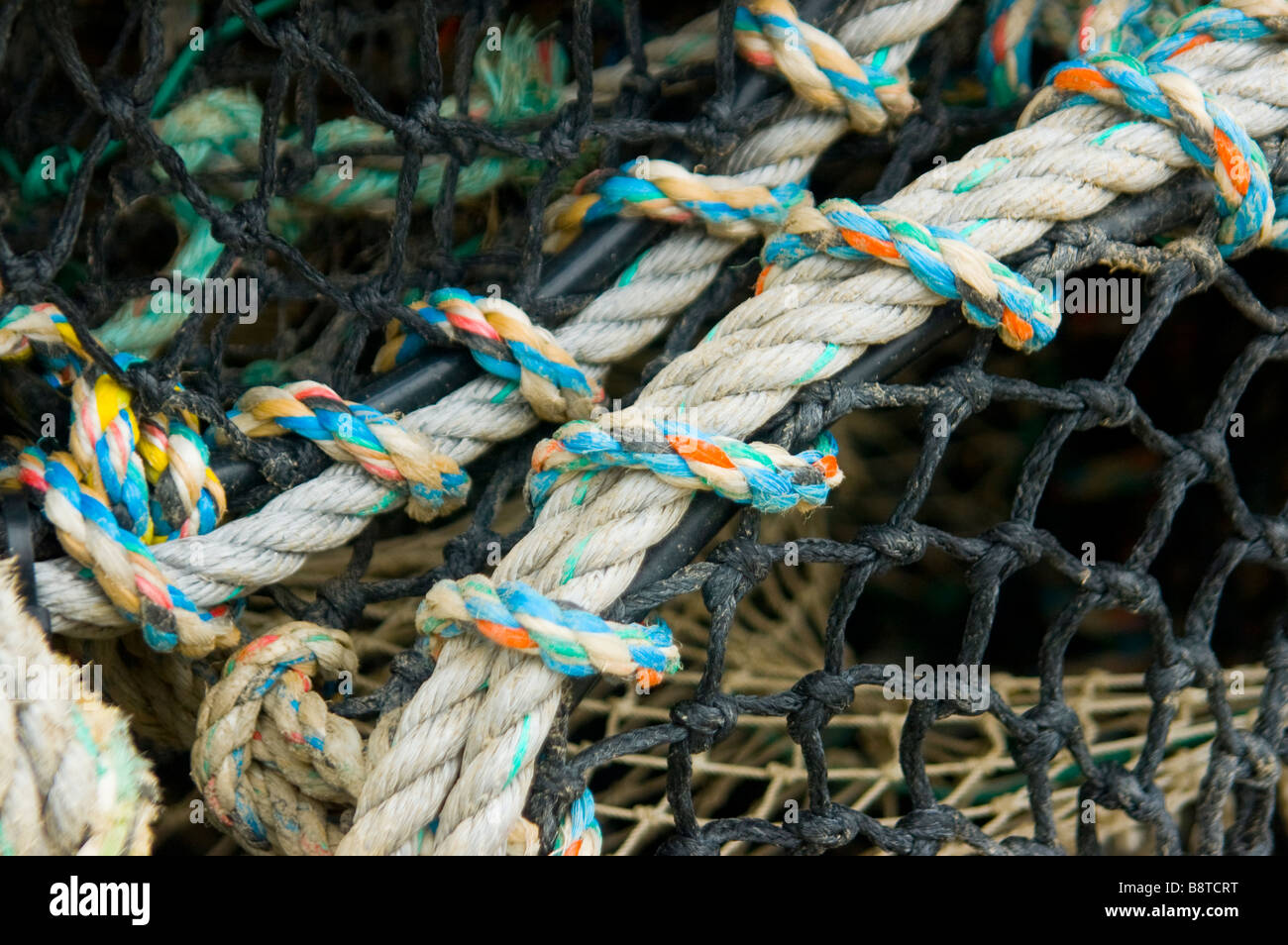 Lobster pot Ropes Stock Photo - Alamy
