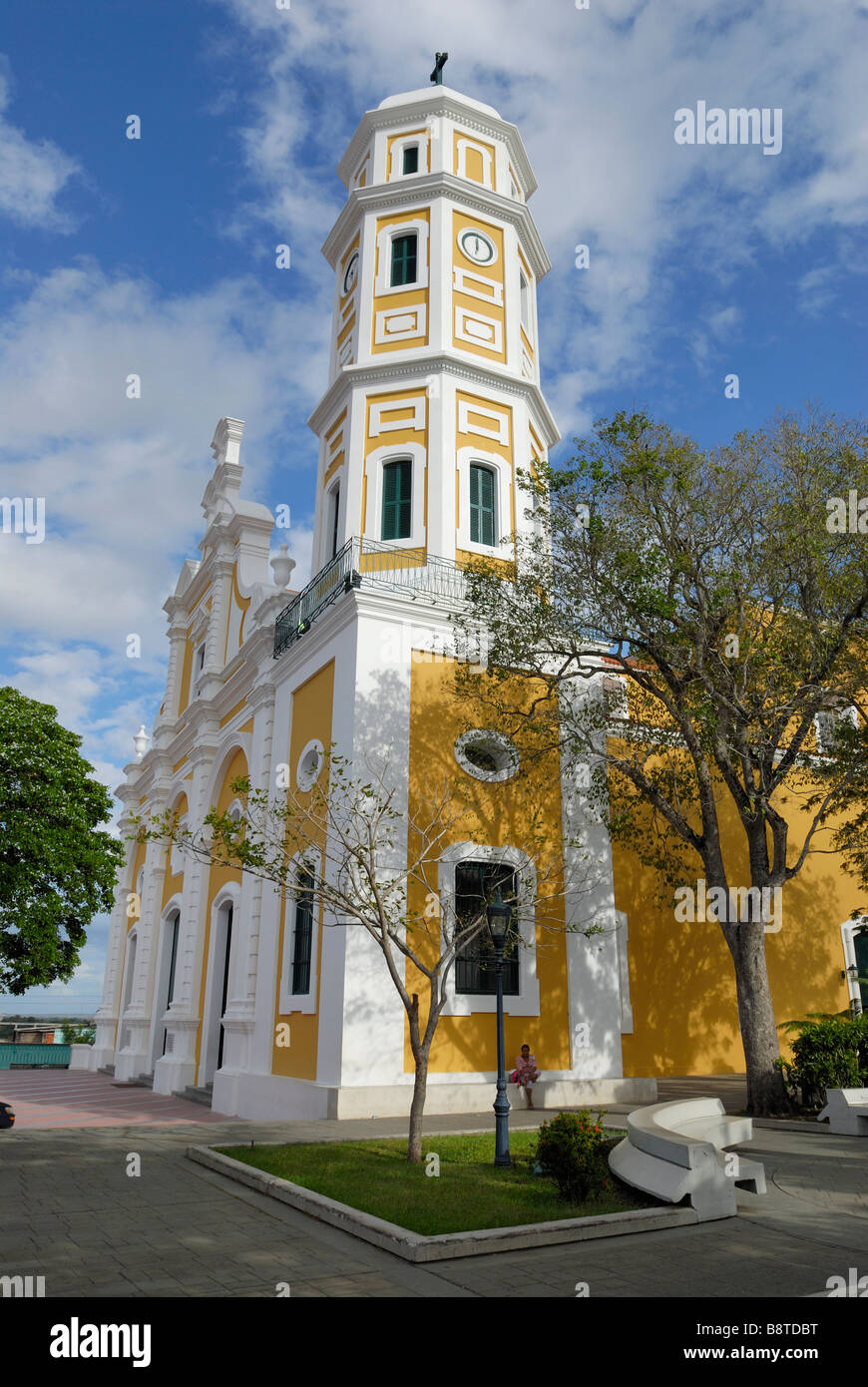 Cathedral historic city centre Ciudad Bolivar Venezuela South America ...