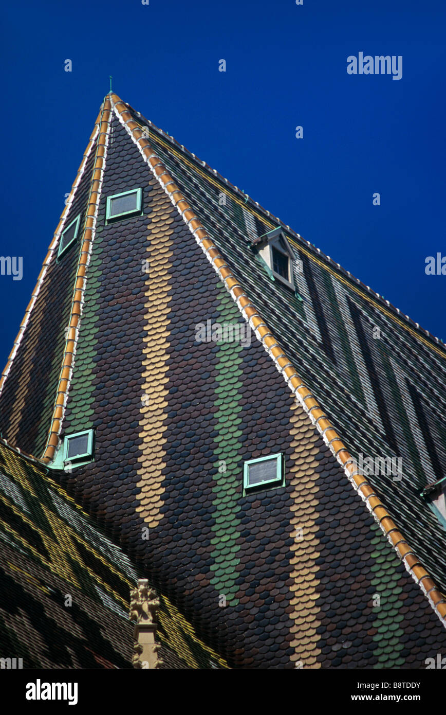 Decorative Tiled Roof, Pantiles and Roof Windows of the Gothic Style ...