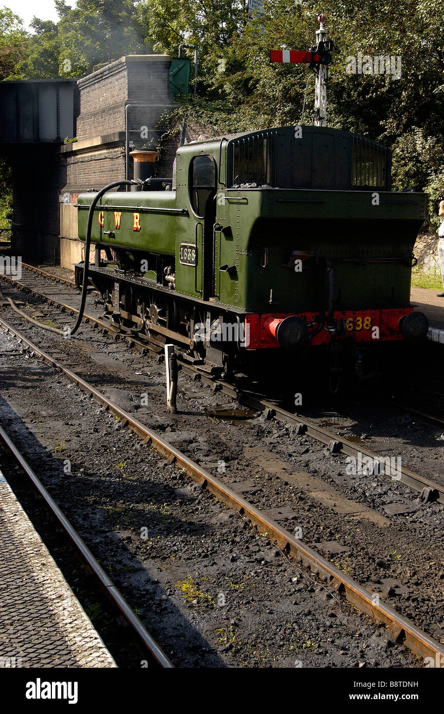 Preserved Great Western Railway GWR tank engine on the North Norfolk ...