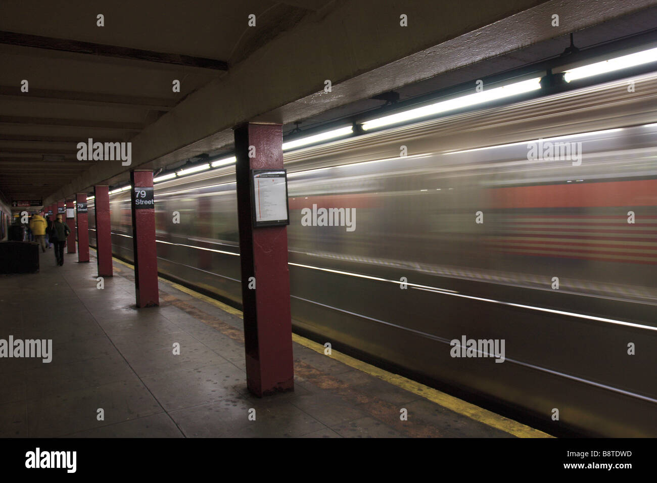 USA NY New York City Manhattan 79th street Subway station Stock Photo ...