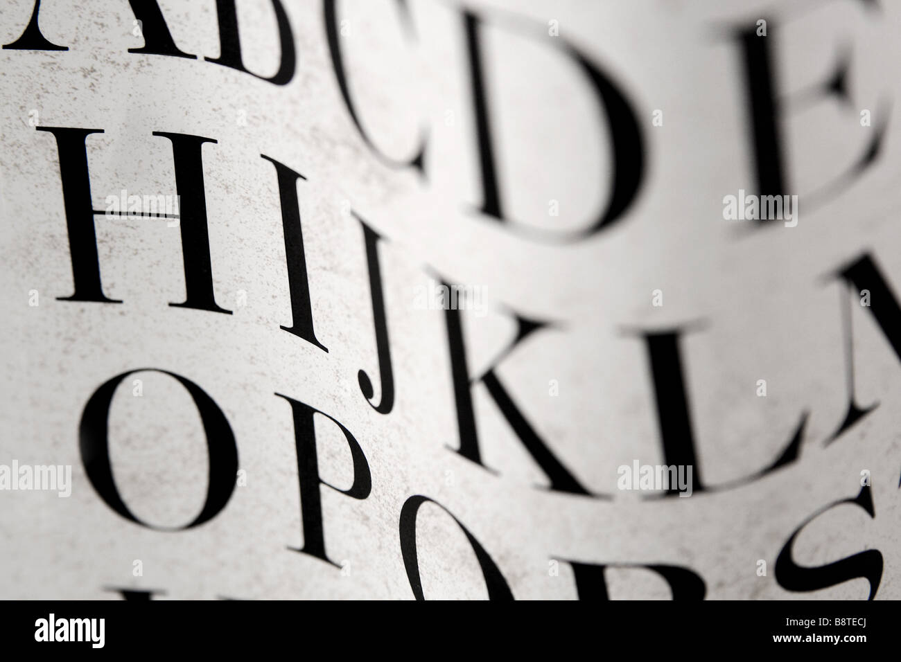 curving alphabet letters Stock Photo - Alamy
