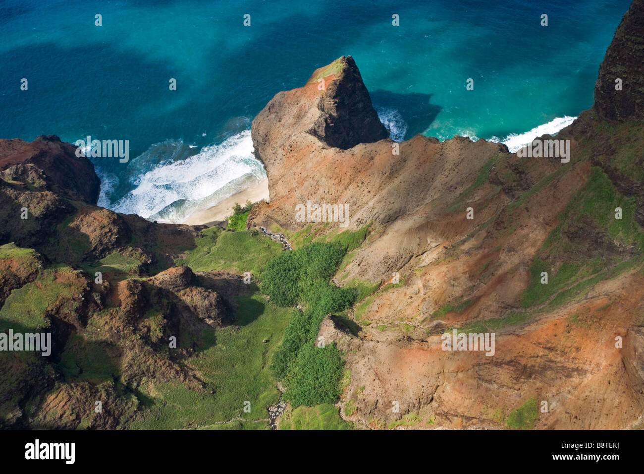 Honopu Valley Na Pali Cliffs Kauai Hawaii USA Stock Photo - Alamy
