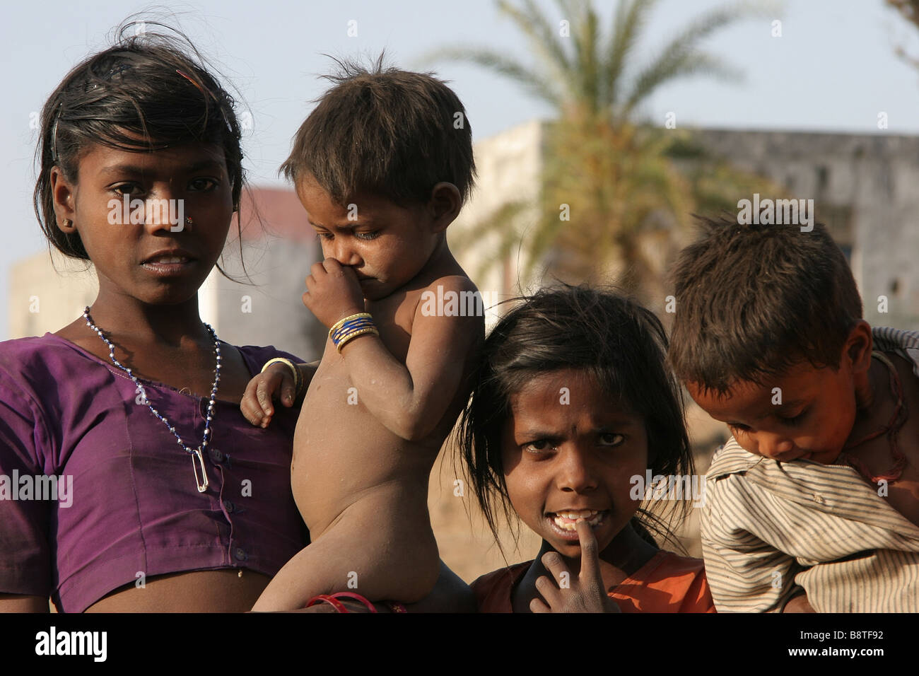 Children in Thar desert, Rajasthan, India Stock Photo - Alamy