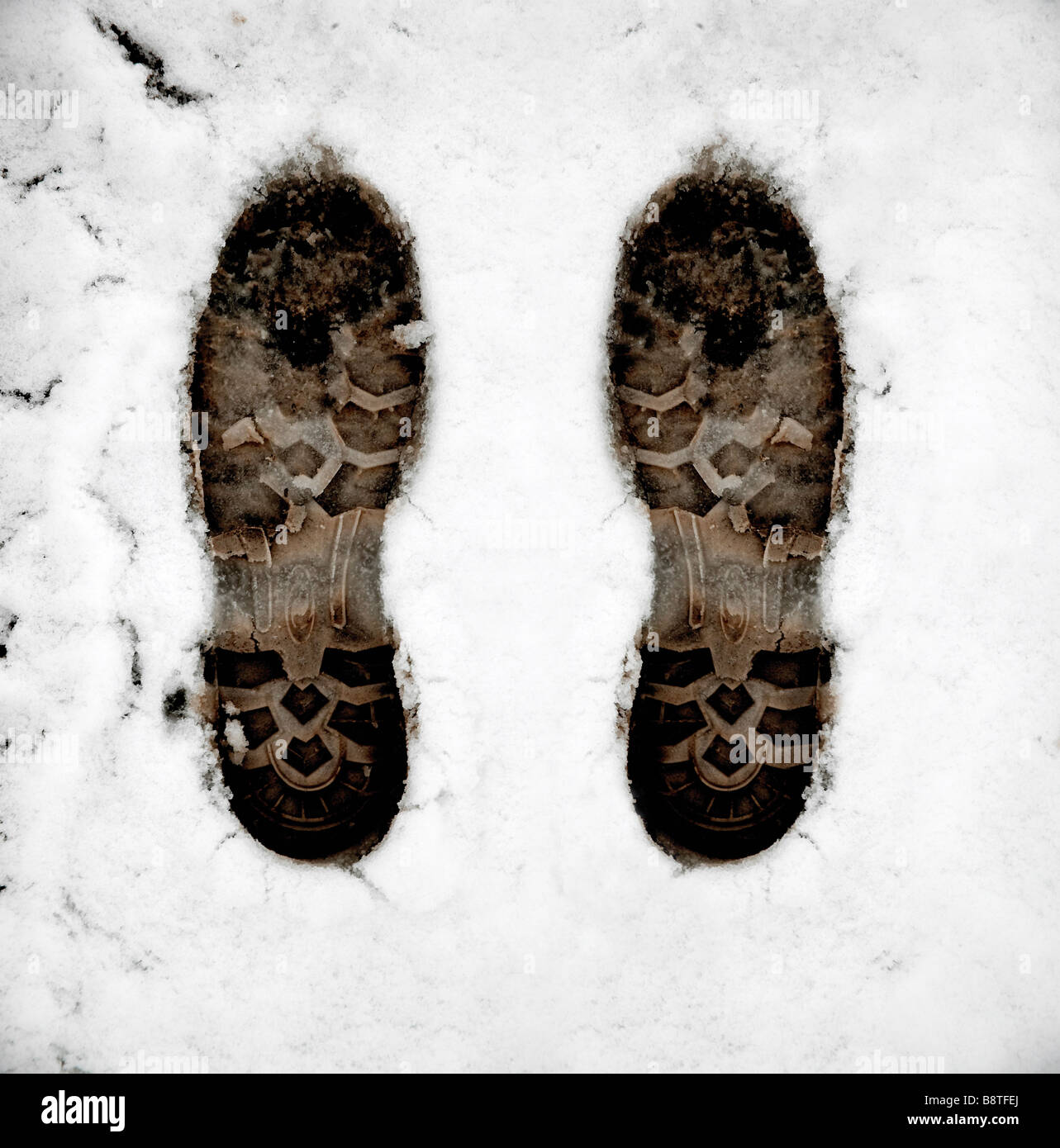 Boot footprints in mud hi-res stock photography and images - Alamy