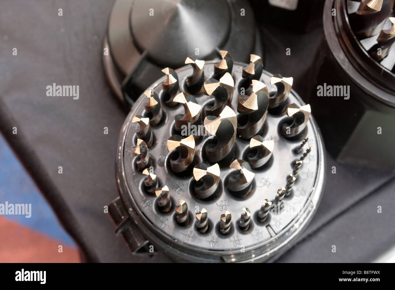 Split point drill bits in holder Stock Photo - Alamy