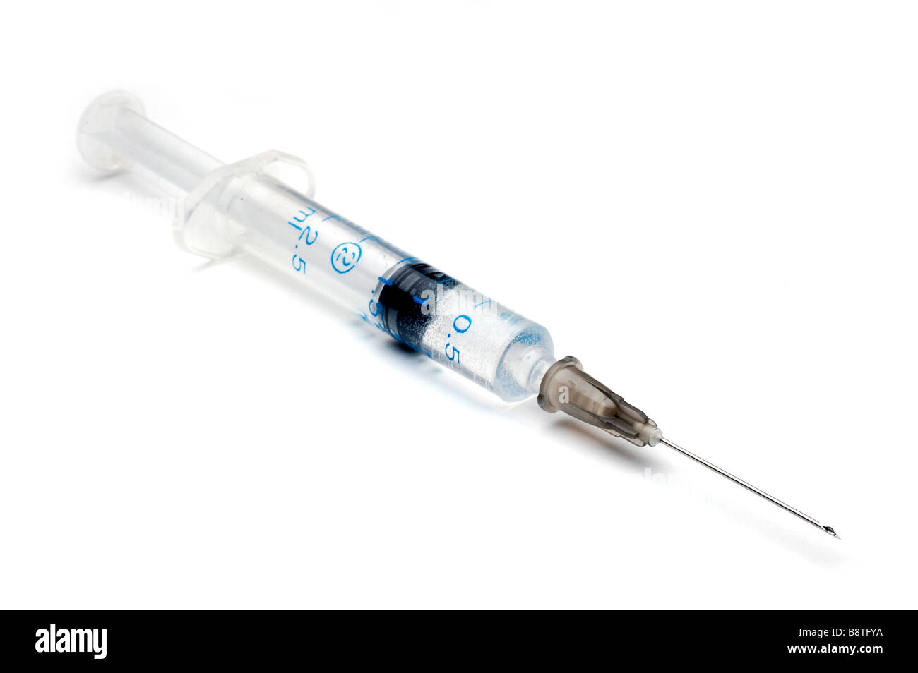 A syringe isolated Stock Photo - Alamy
