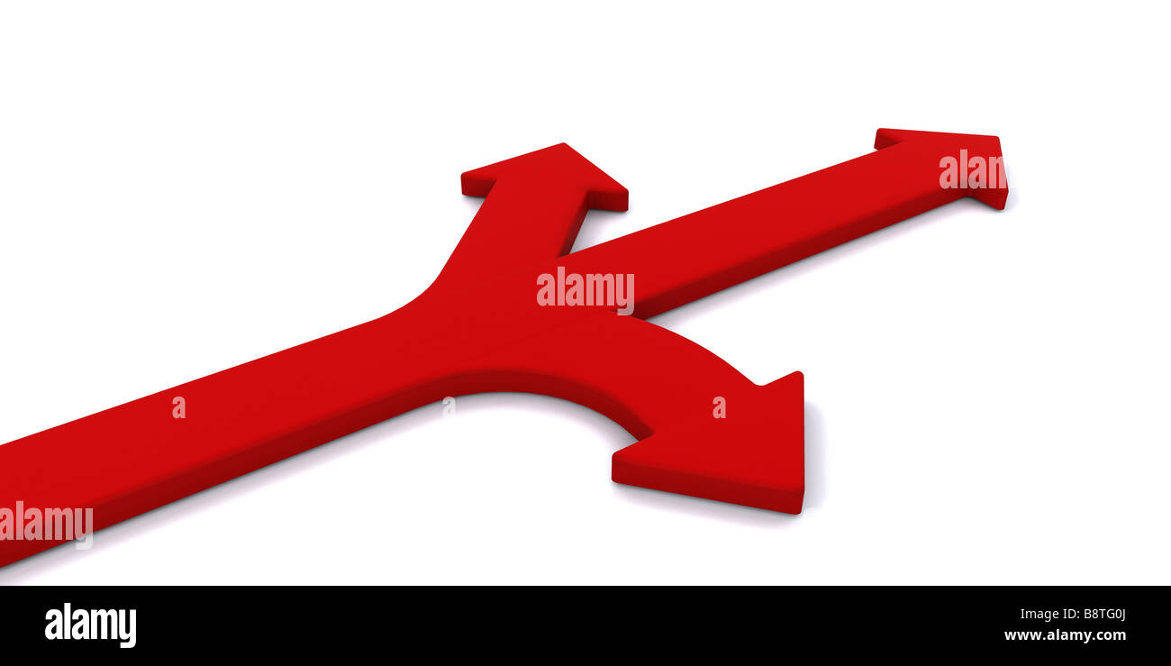 Arrows pointing in different directions hi-res stock photography and ...