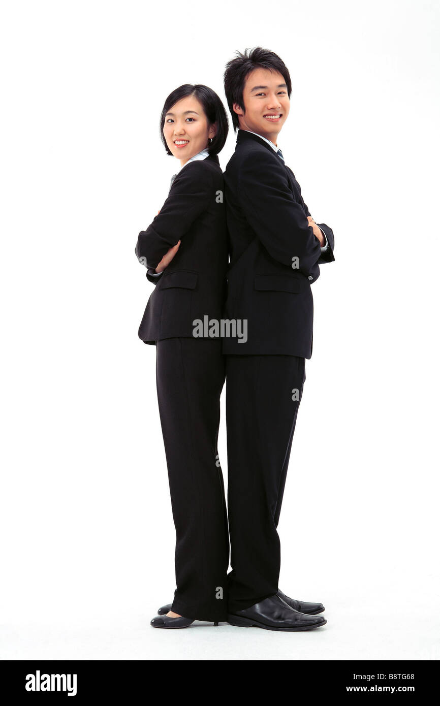 Young Business Couple Stock Photo - Alamy