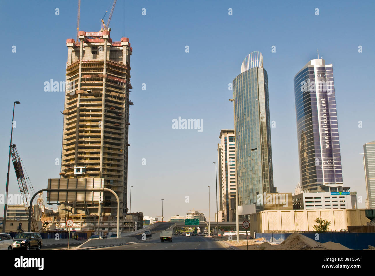 skyscrapers under construction dubai media city dubai united arab ...