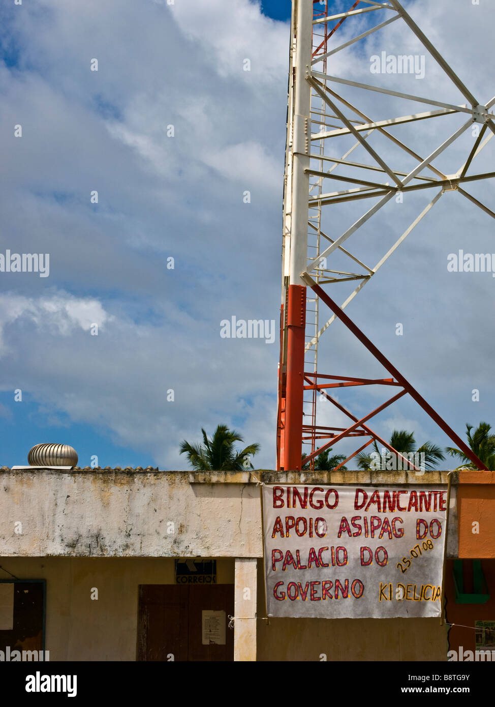 A bingo hall on Ilha do Marajo island in the Amazon, Para state ...