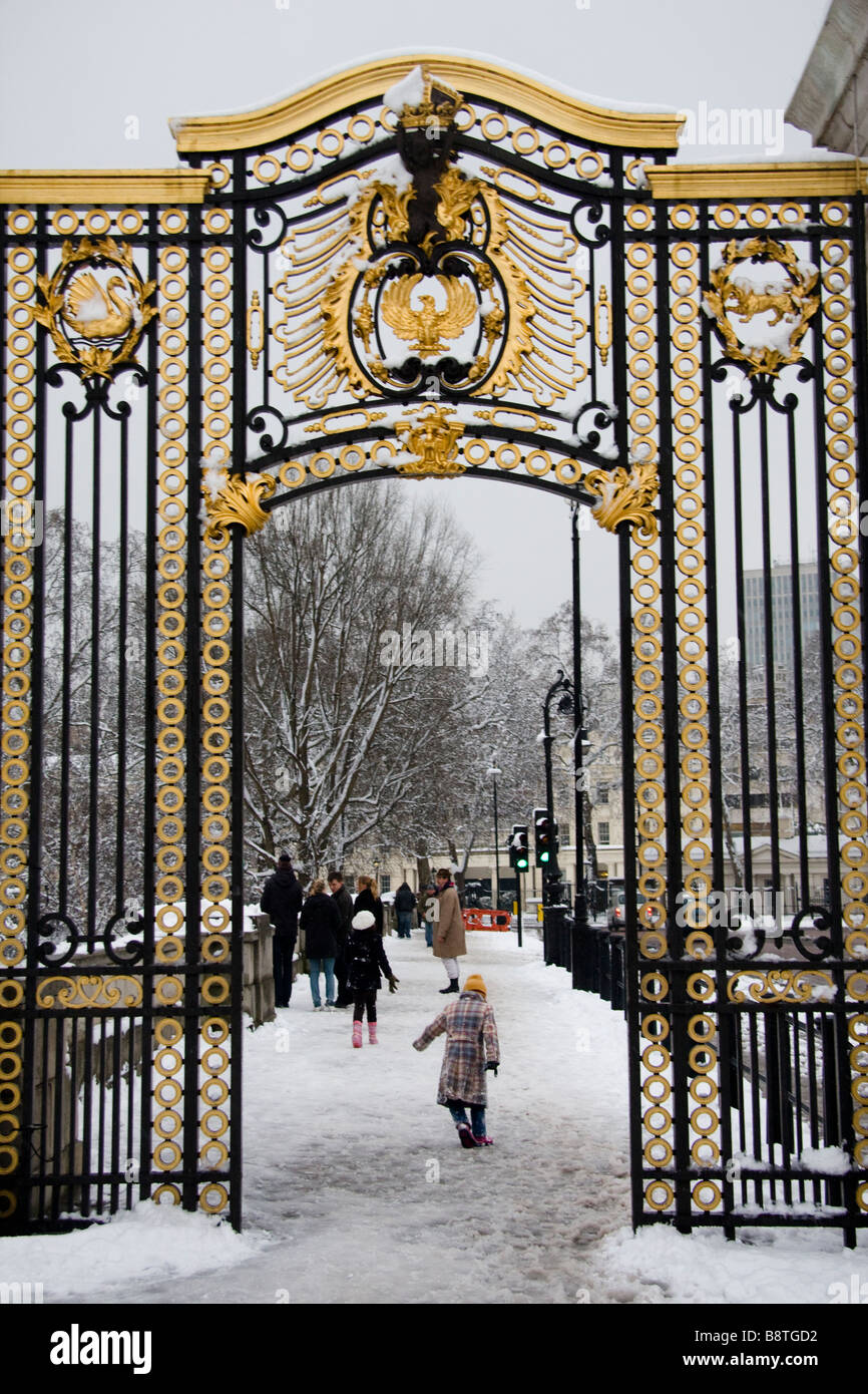 Girl Walking Through Gate Stock Photo - Alamy
