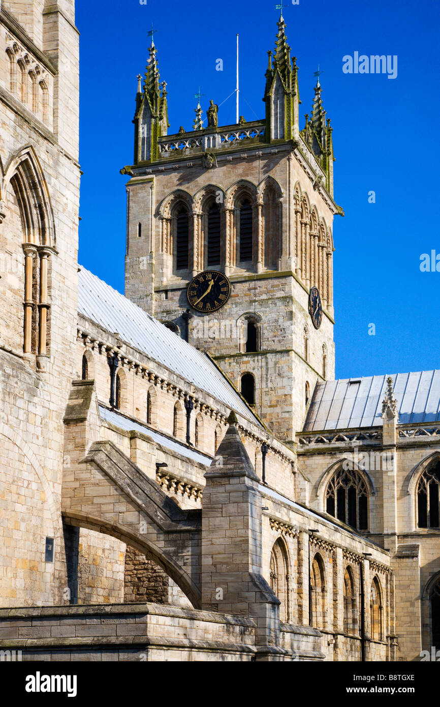 Selby abbey clock tower hi-res stock photography and images - Alamy