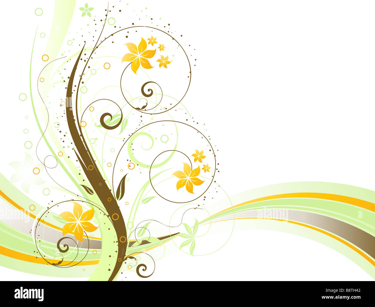 Decorative abstract floral background Stock Photo - Alamy
