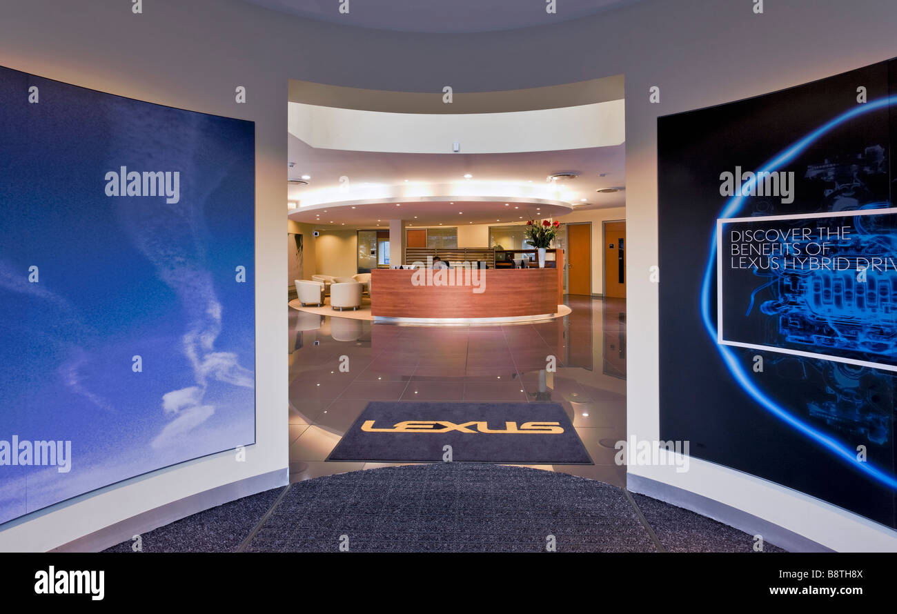 Lexus car showroom Stock Photo - Alamy