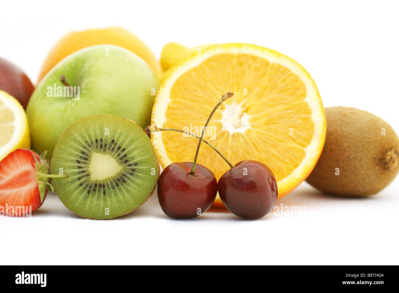 Various bits of fresh fruit Stock Photo - Alamy