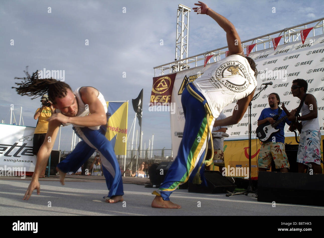 Men showing capoeira on stage hi-res stock photography and images - Alamy