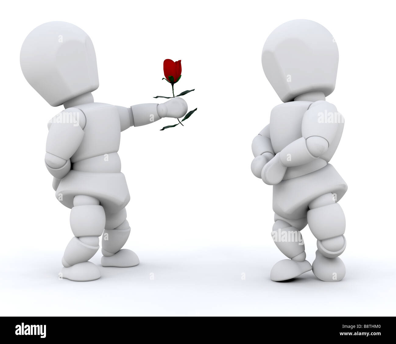 A man giving a rose to his girlfriend Stock Photo - Alamy