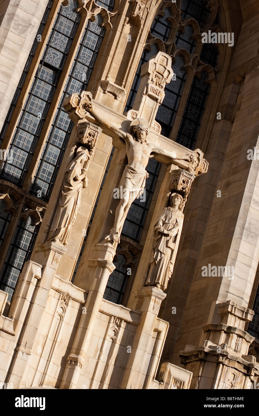 Statue of Christ on The Cross at St Annes Catholic Cathedral in Leeds ...