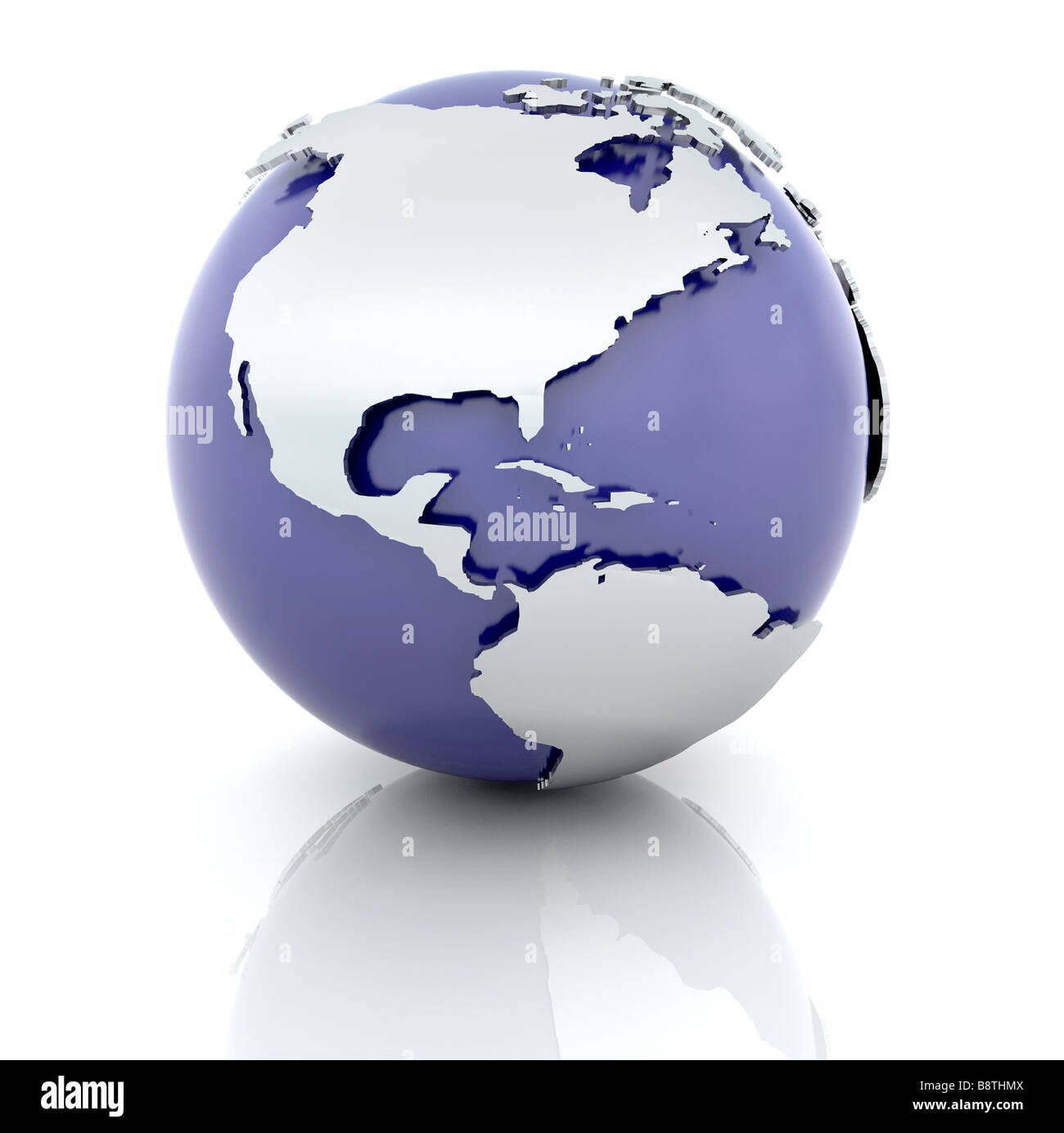 3d globe world hi-res stock photography and images - Alamy