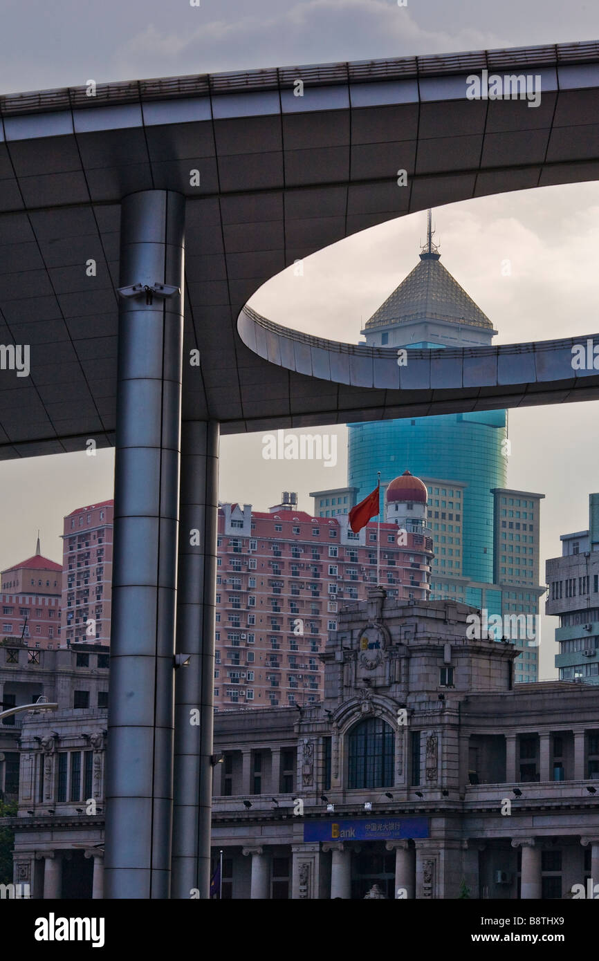 Old colonial buildings meet futuristic chinese architecture by the ...