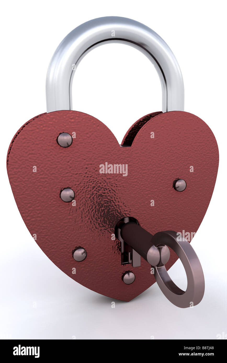Heart padlock hi-res stock photography and images - Alamy