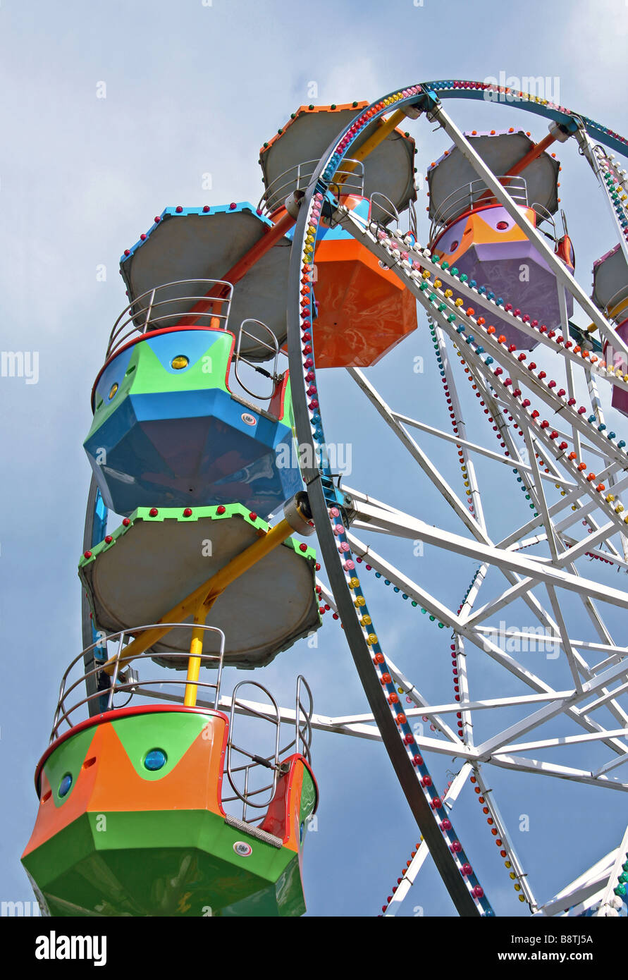Ferris wheel at a seaside fairground Stock Photo - Alamy