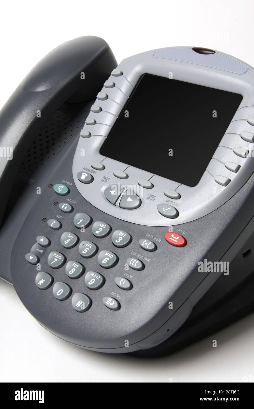 A modern office telephone Stock Photo - Alamy