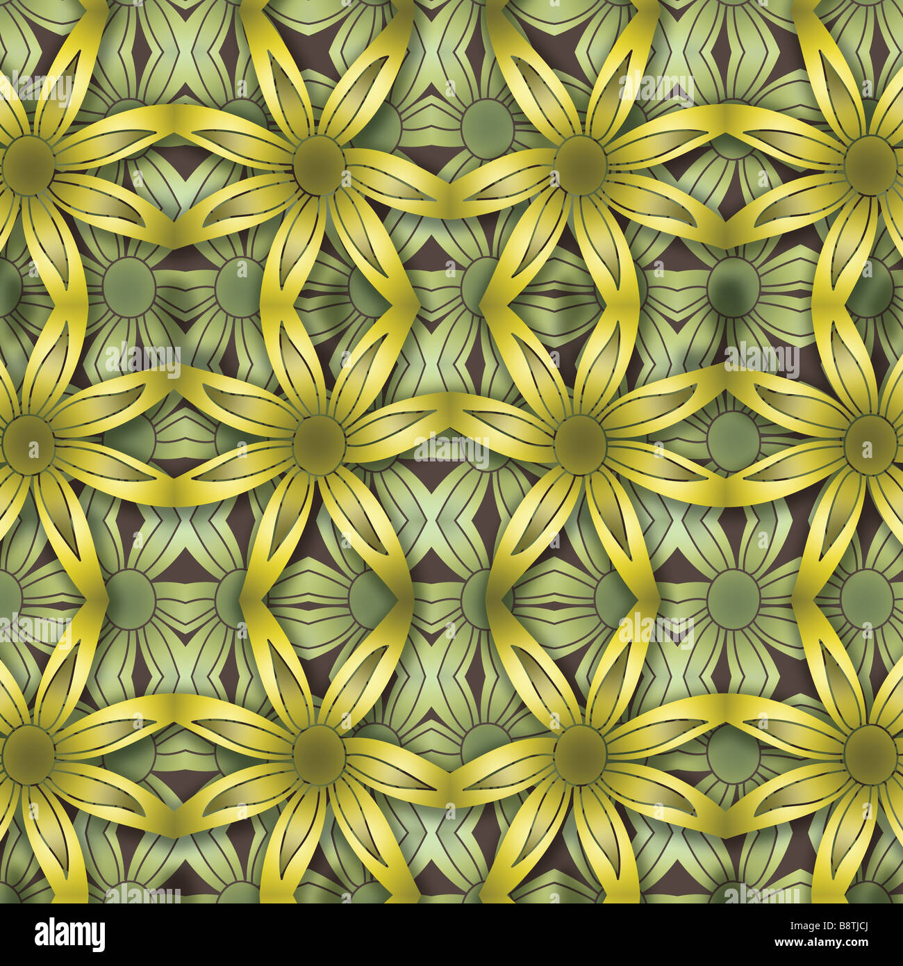 Royal Gold Floral Pattern Stock Photo - Alamy