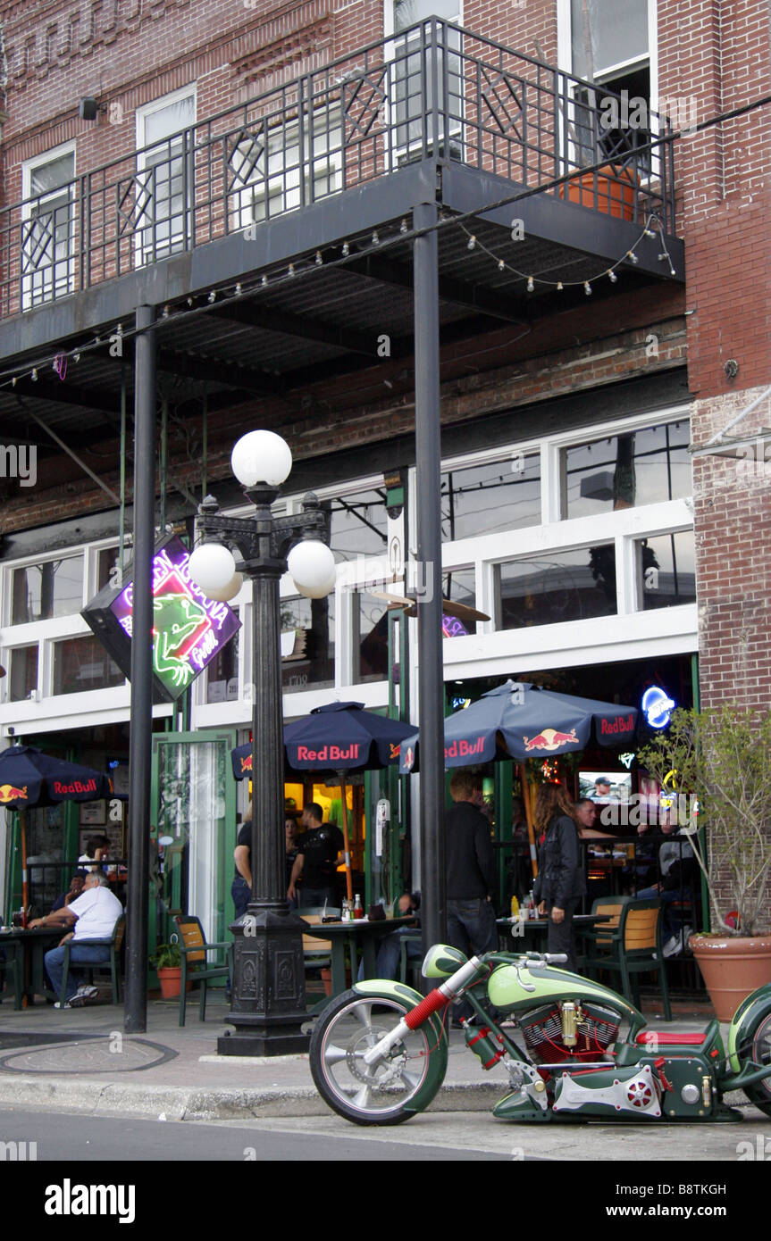 Motorcycles parked outside bar in hi-res stock photography and images ...