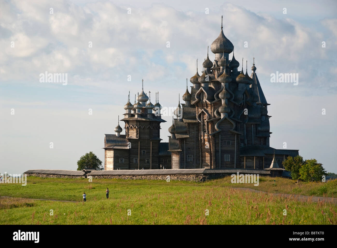 Kishi Island, Lake Onega-Russia. "Church of the Intercession" left and ...