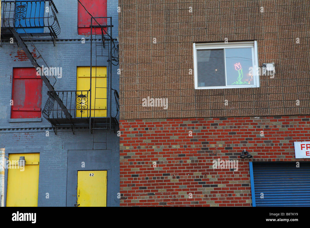 Two adjacent industrial buildings Stock Photo - Alamy