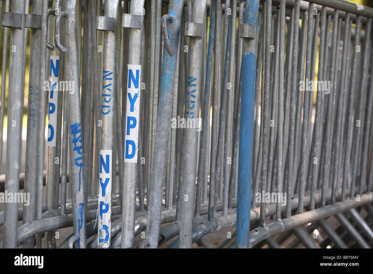 Police barriers hi-res stock photography and images - Alamy