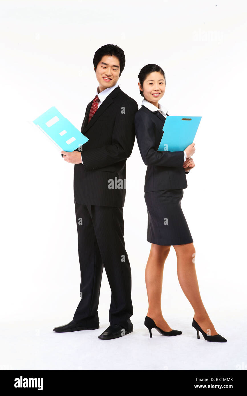 Young Business Couple Stock Photo - Alamy