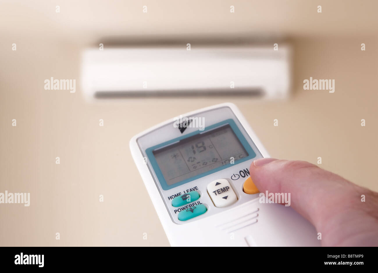 Turning on air conditioner unit hi-res stock photography and images - Alamy