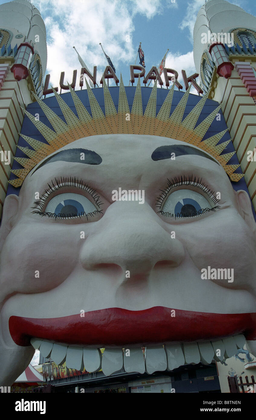 The entrance to Luna Park in Sydney, Australia Stock Photo - Alamy