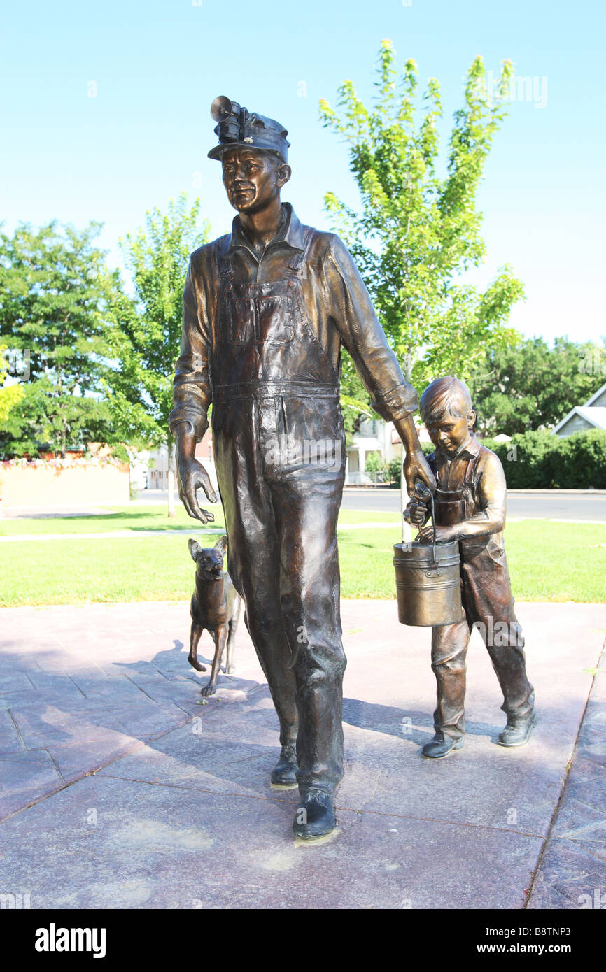 MEMORIAL TO MINERS AT FREDERICK, COLORADO Stock Photo - Alamy