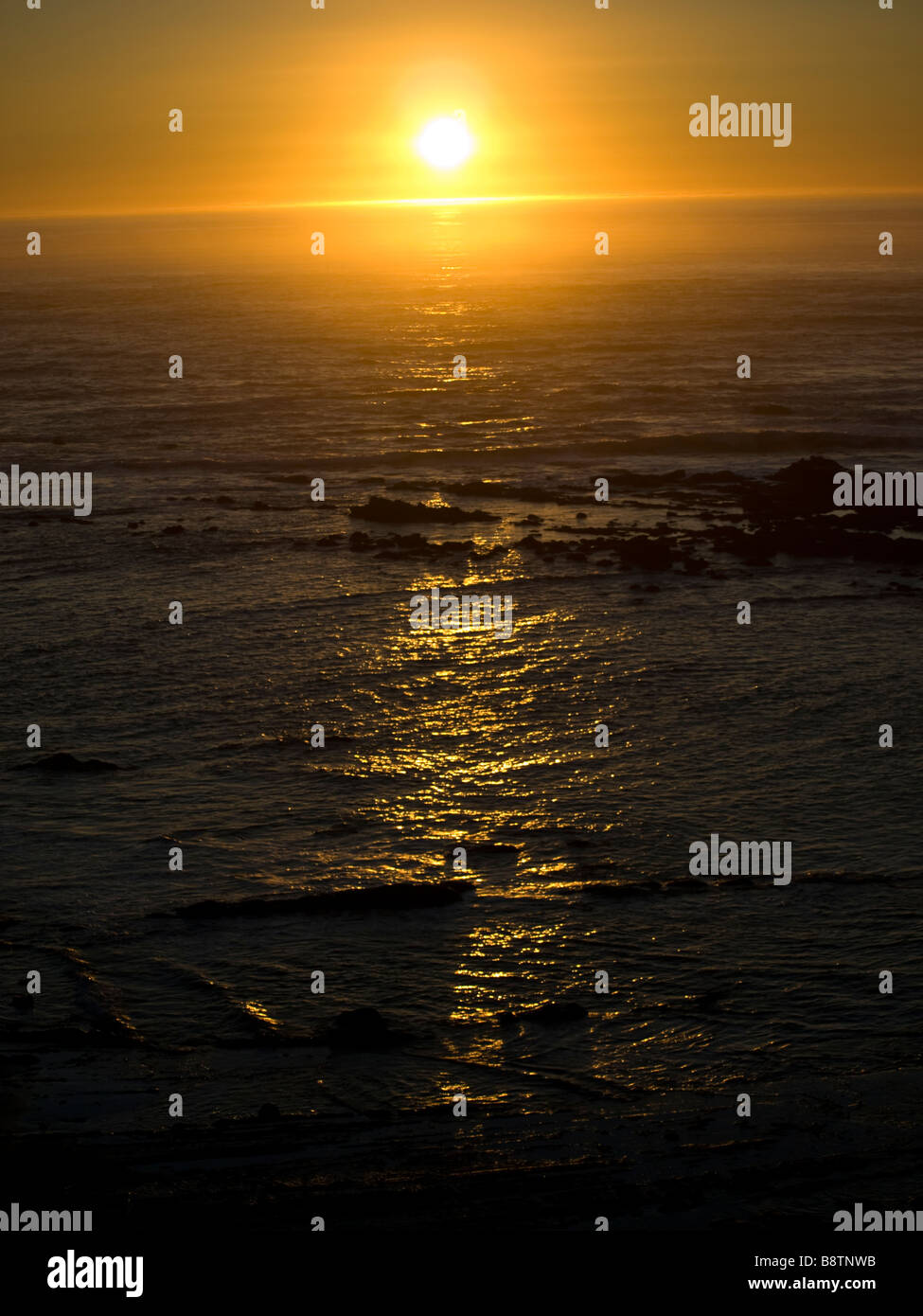 Oregon Coast Sunset Stock Photo - Alamy