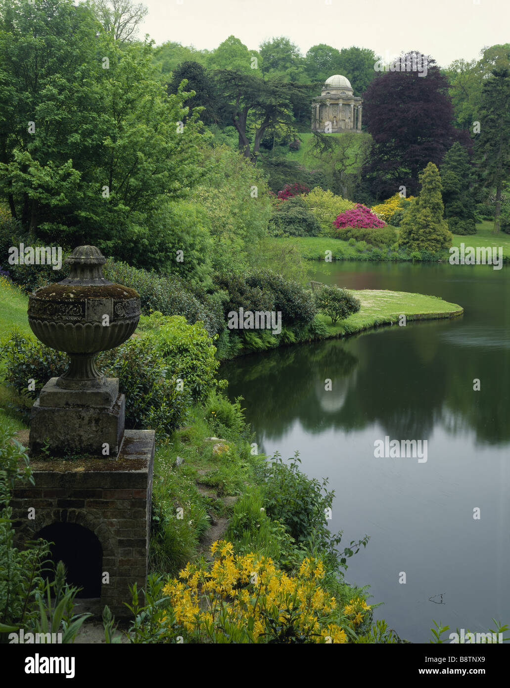 NB ROOF OF TEMPLE HAS NOW CHANGED SHAPE. The Lake and Temple of Apollo ...