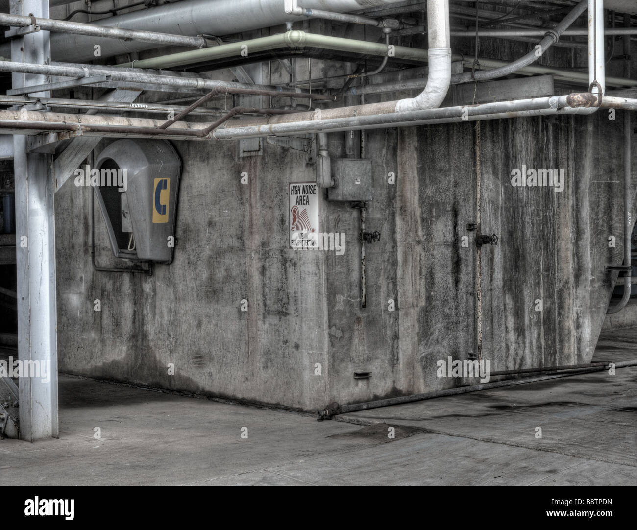 industrial high noise area with telephone Stock Photo - Alamy