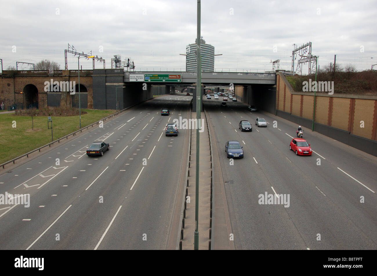 A bird's eye view of the North Circular Road at Ace Corner, Stonebridge ...