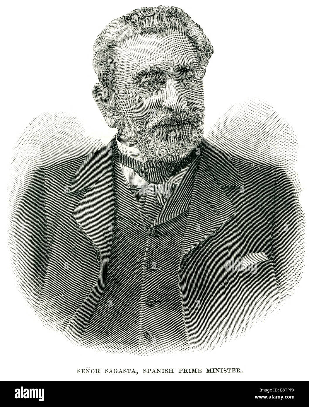 senor sagasta spanish prime minister Práxedes Mateo Sagasta (1825-1903 ...