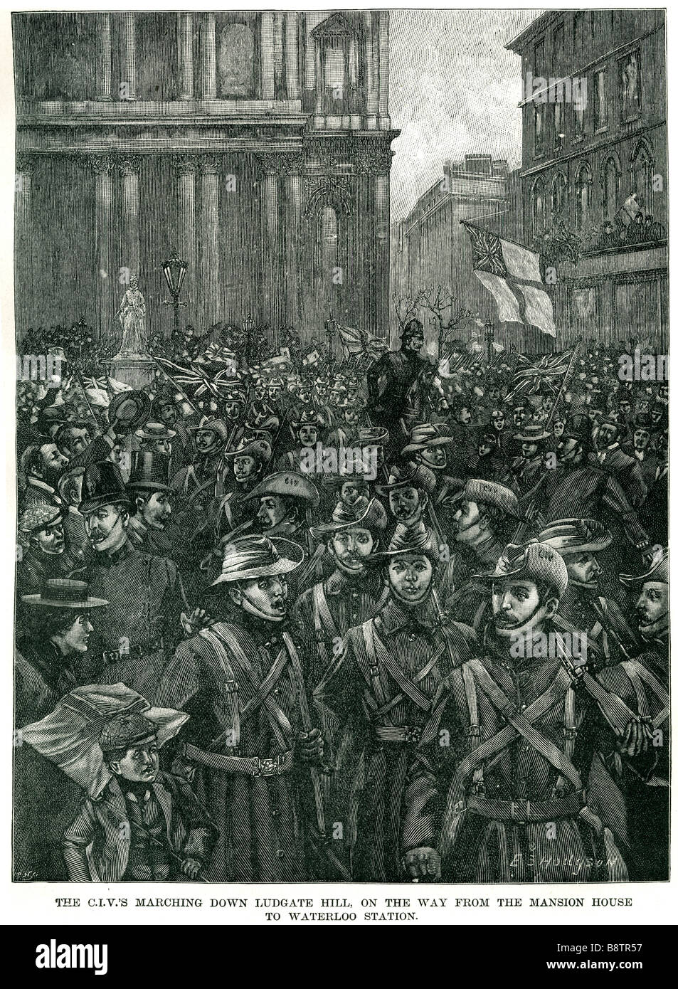 Marching down ludgate hill hi-res stock photography and images - Alamy