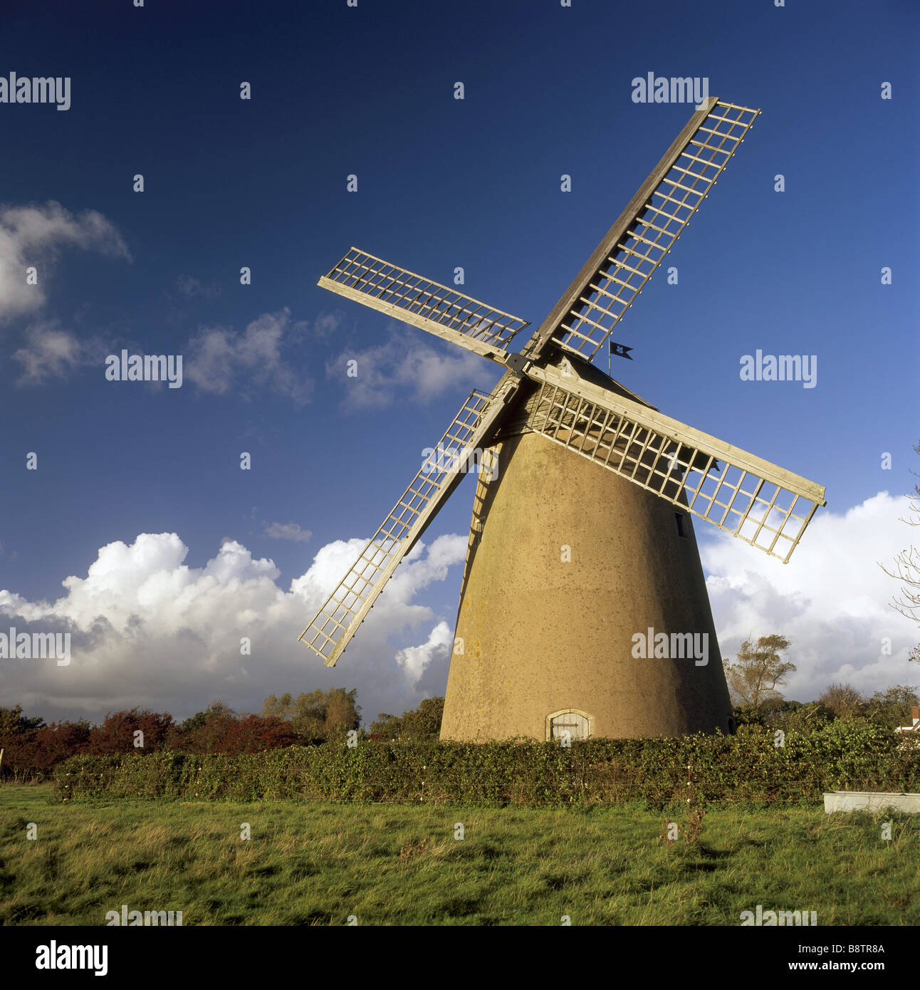 Bembridge windmill Isle of Wight built c 1700 Stock Photo - Alamy