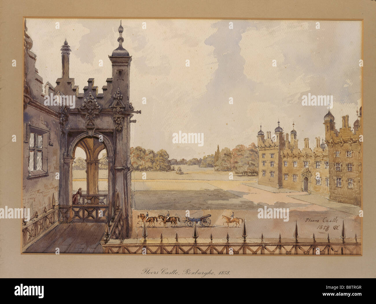 Carriage and horses paintings hi-res stock photography and images - Alamy